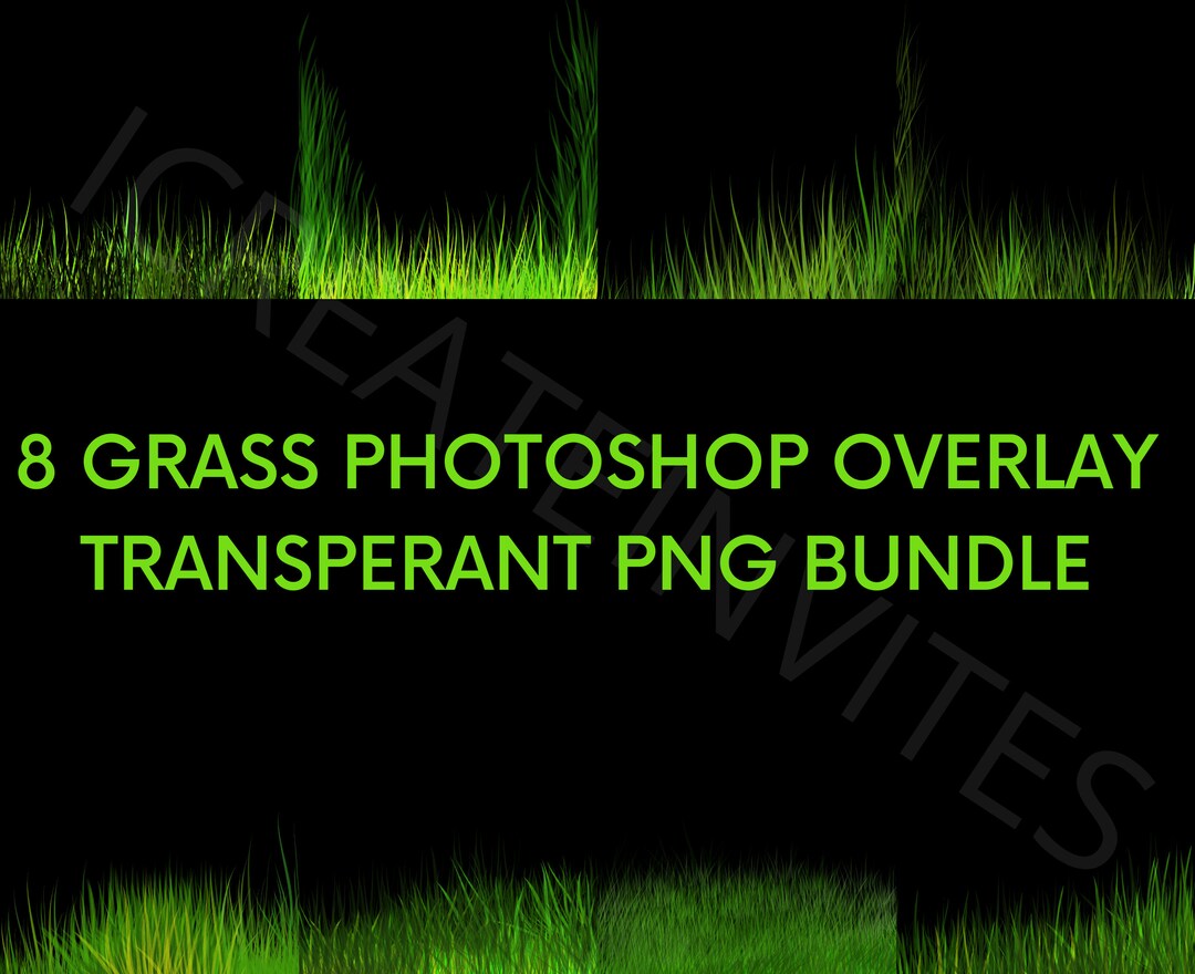 Grass Overlay for Photo Editing Photoshop Overlays Png Graphic ...