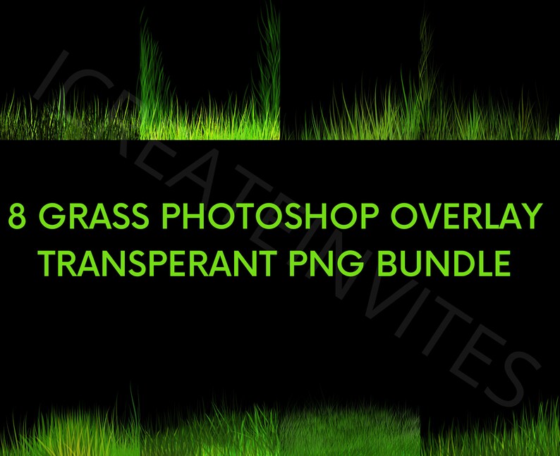 Grass Overlay for Photo Editing Photoshop Overlays Png Graphic ...