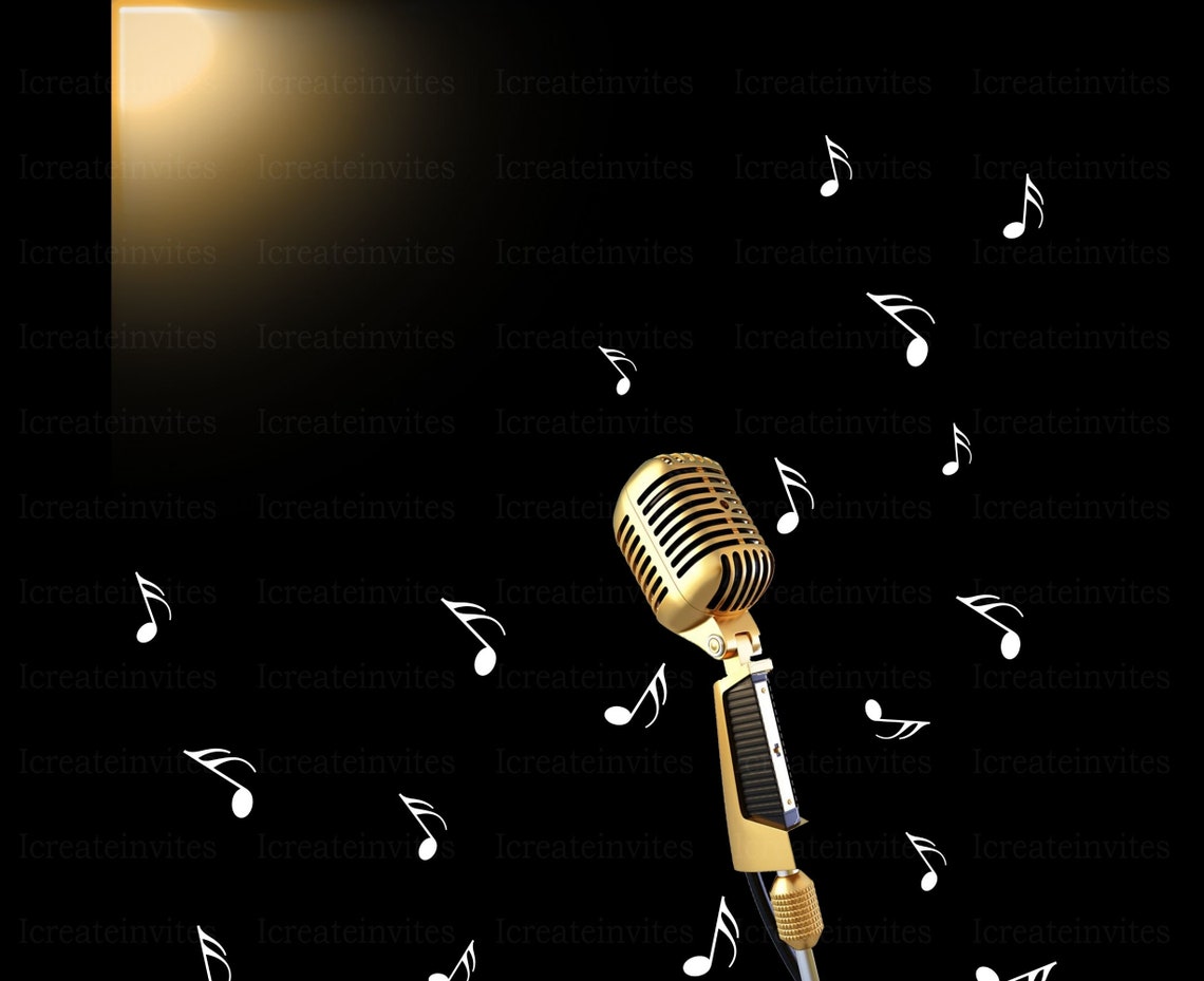 Music Overlay Png Singing Concert Transparent Overlays Png Set - Etsy