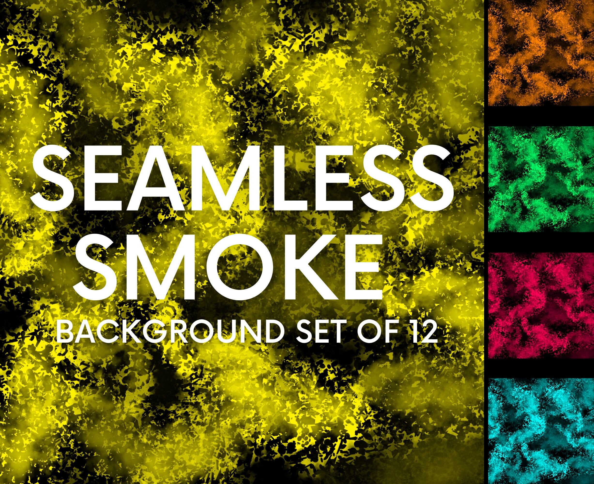 Seamless Smoke Texture Digital Paper in Different 12 Color Set - Etsy