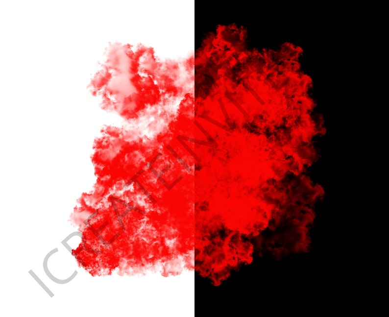 Red Smoke Cloud Overlay Bundle Transparent Background Png File - Etsy