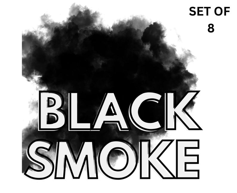 Black Smoke Png Photoshop Overlay Sublimation File Transparent ...