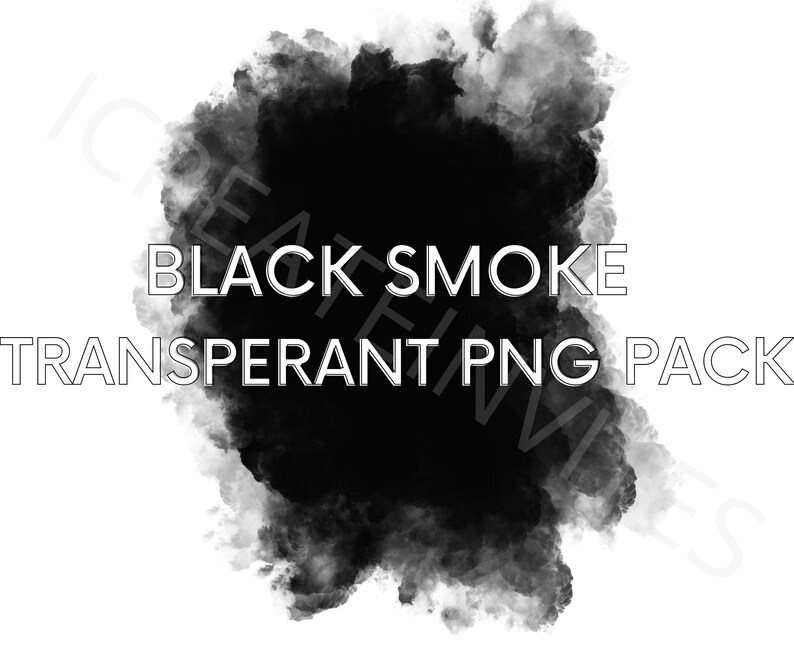Black Smoke Overlay Sublimation Transparent Background Png - Etsy