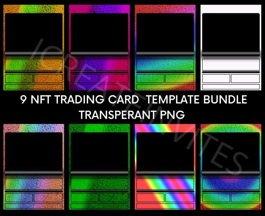 Blank Trading Card Template Empty Mtg Proxy Cards Transparent ...