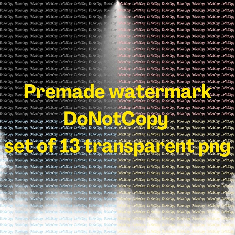 Premade Watermark Do Not Copy Watermarks Set of 13 Png - Etsy