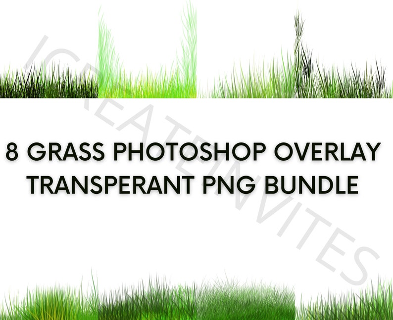 Grass Overlay for Photo Editing Photoshop Overlays Png Graphic ...