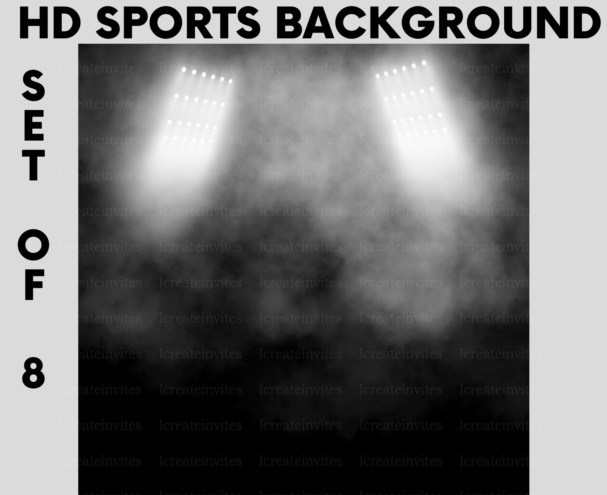 Smokey Sports Stadium Background: HD Digital Backdrop (5000x5000 Pixels ...