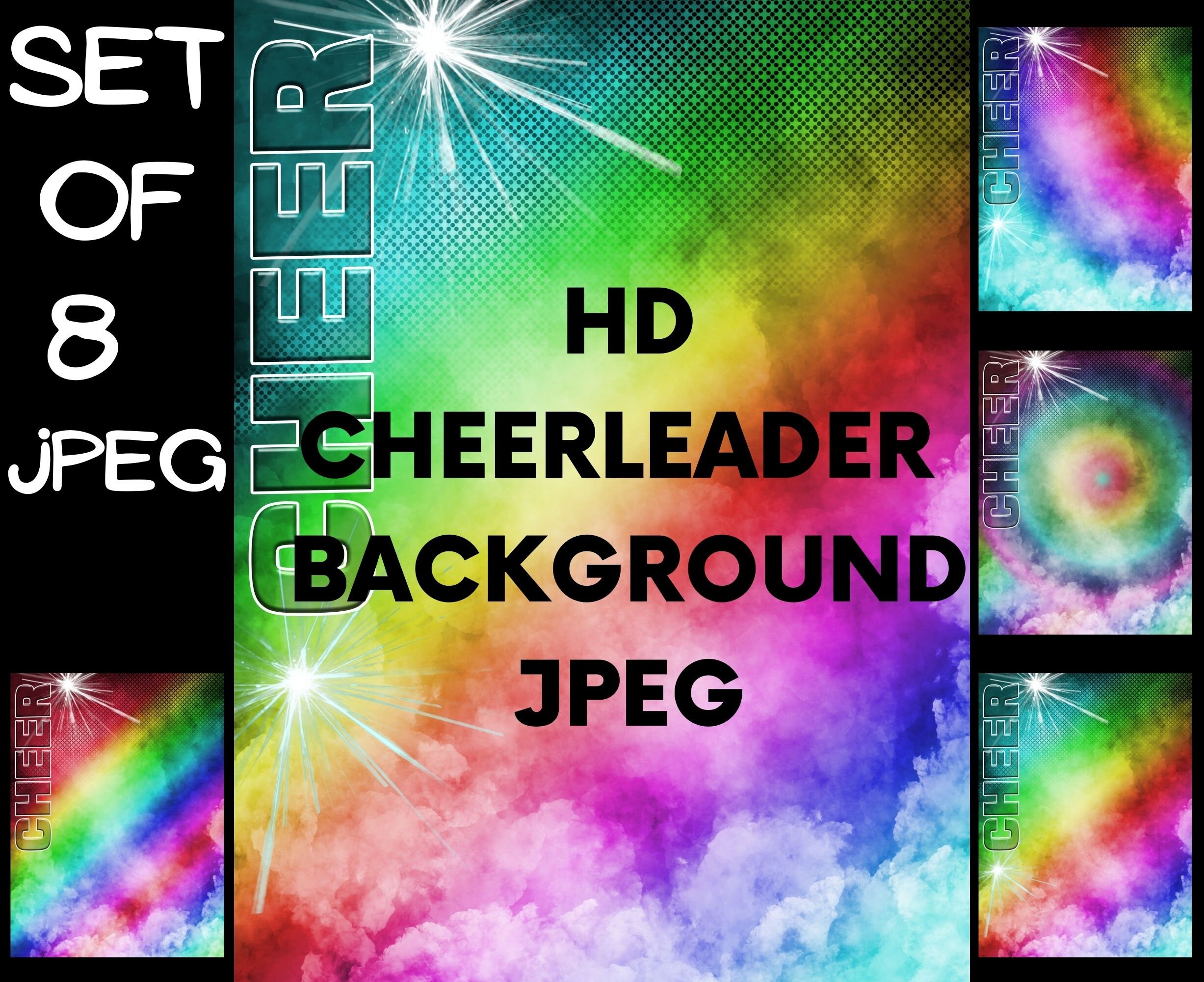 Cheer Background Hd Quality Instant Digital Download JPEG Athlete ...