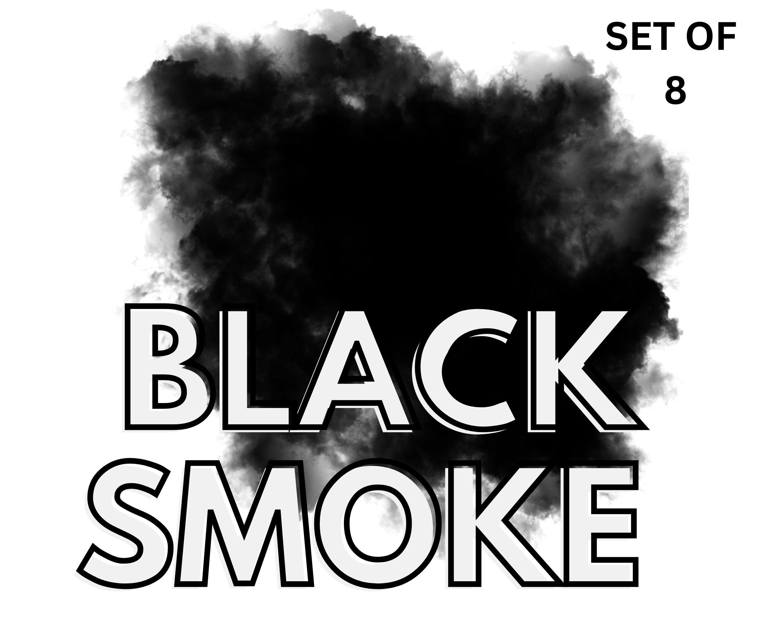 Black Smoke Png Photoshop Overlay Sublimation File Transparent ...