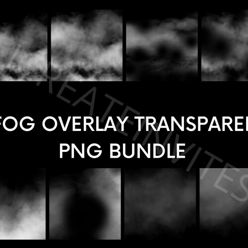 Fog Overlay Transparent Background Png Bundle - Etsy