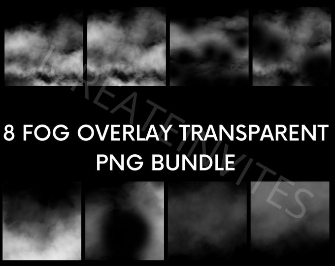 Fog Overlay Transparent Background Png Bundle - Etsy