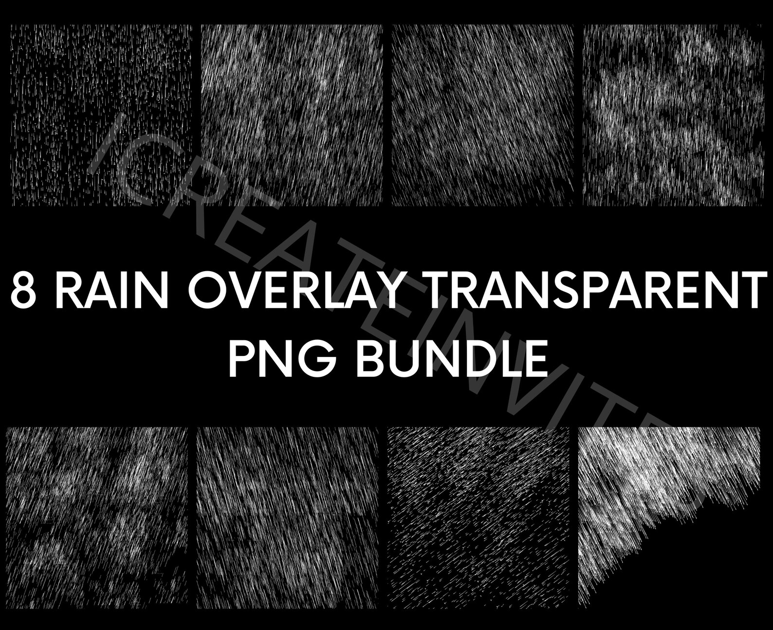 Falling Rain Overlay Rain Png Transparent Background - Etsy