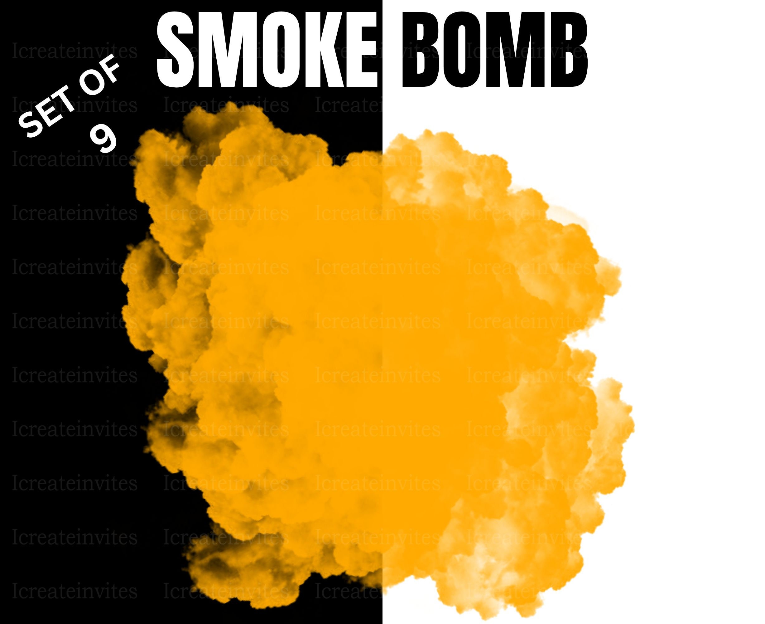 Smoke Png Smoke Bomb Overlay Bundle Transparent Background File Set of ...
