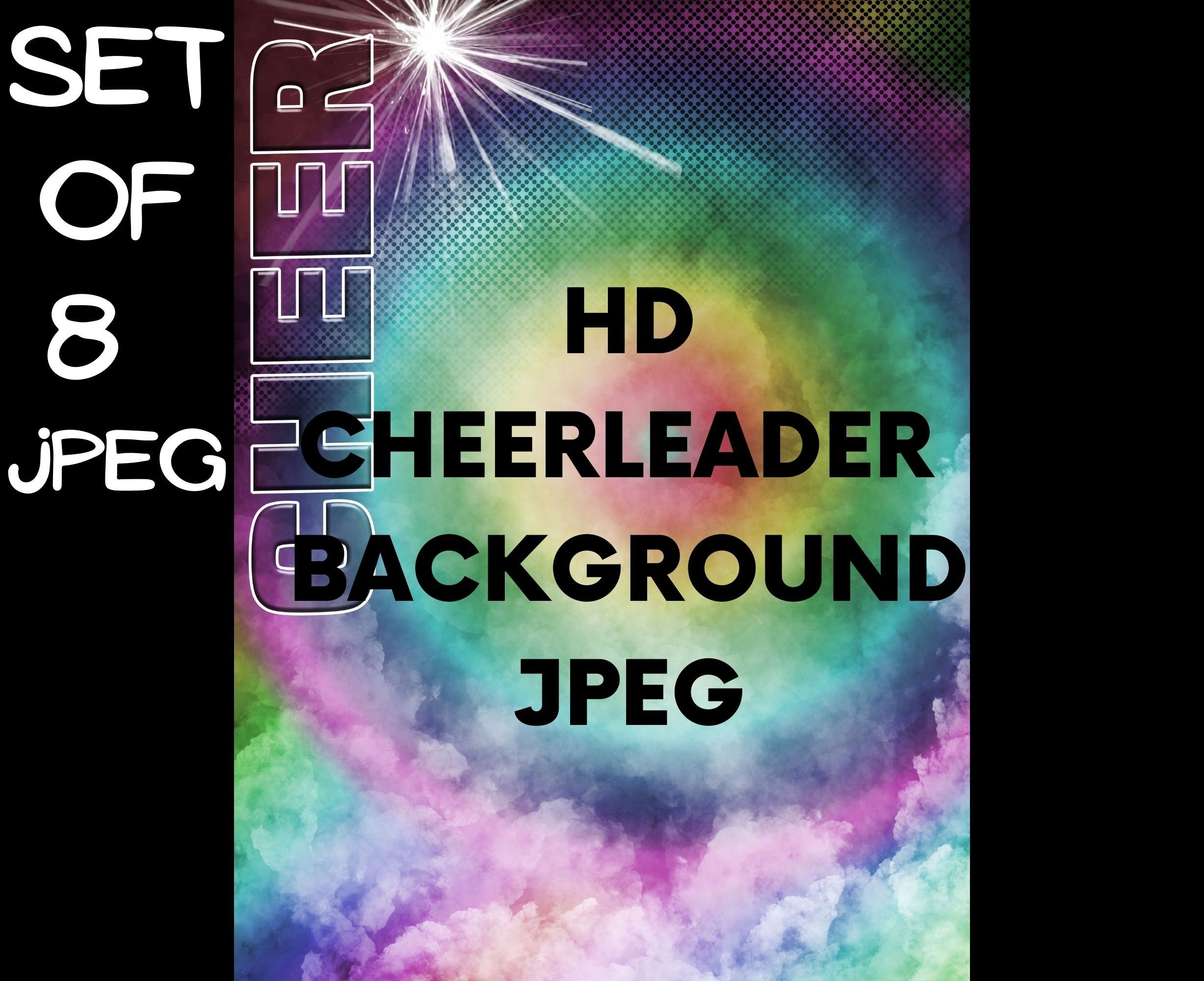 Cheer Background Hd Quality Instant Digital Download JPEG Athlete ...