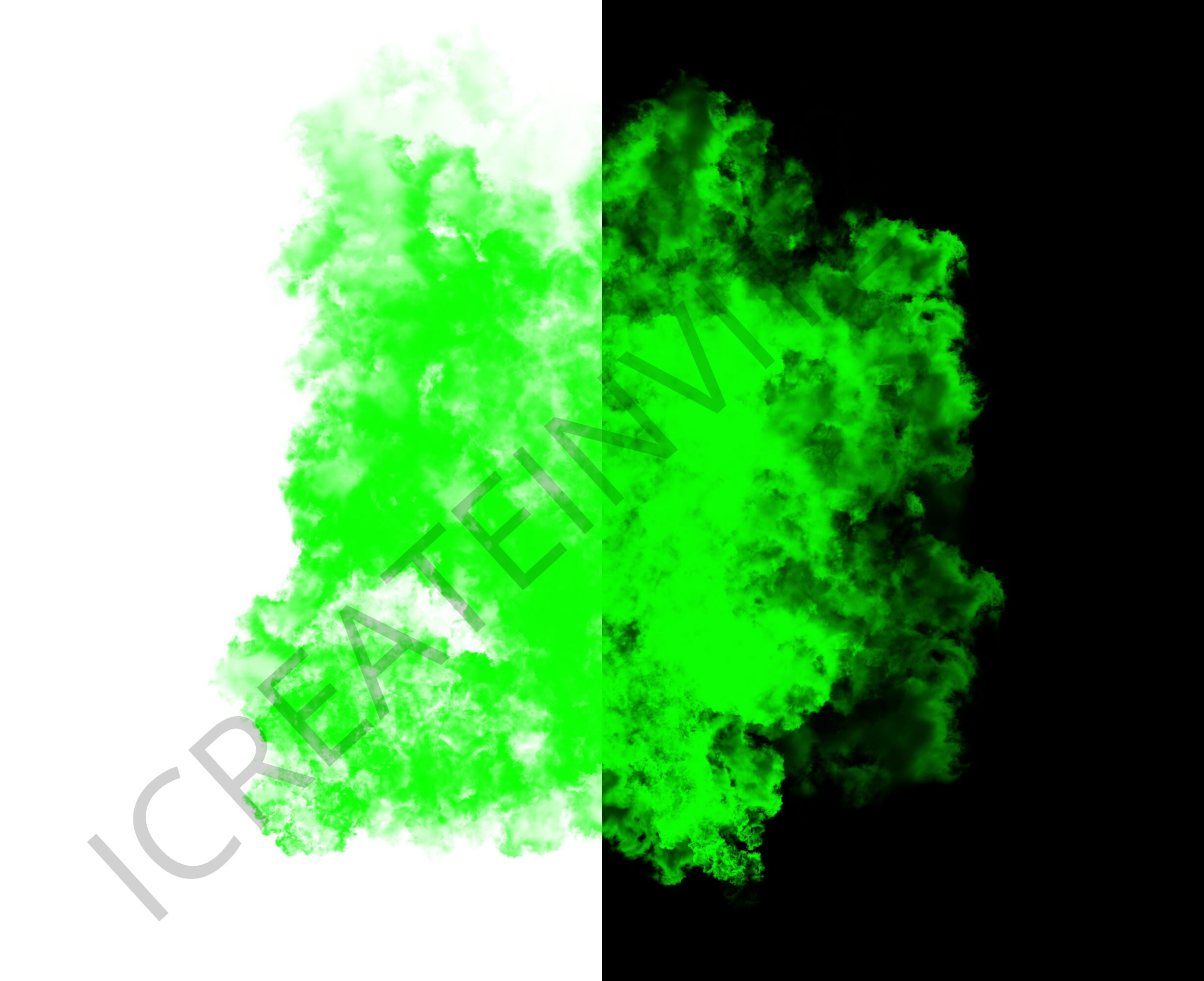 Toxic Green Smoke Cloud Neon Green Smoke Overlay Bundle - Etsy UK