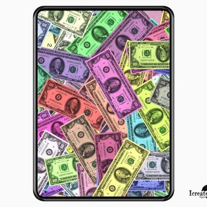 Multicolor Dollar Bill Money Digital Paper Jpeg - Etsy