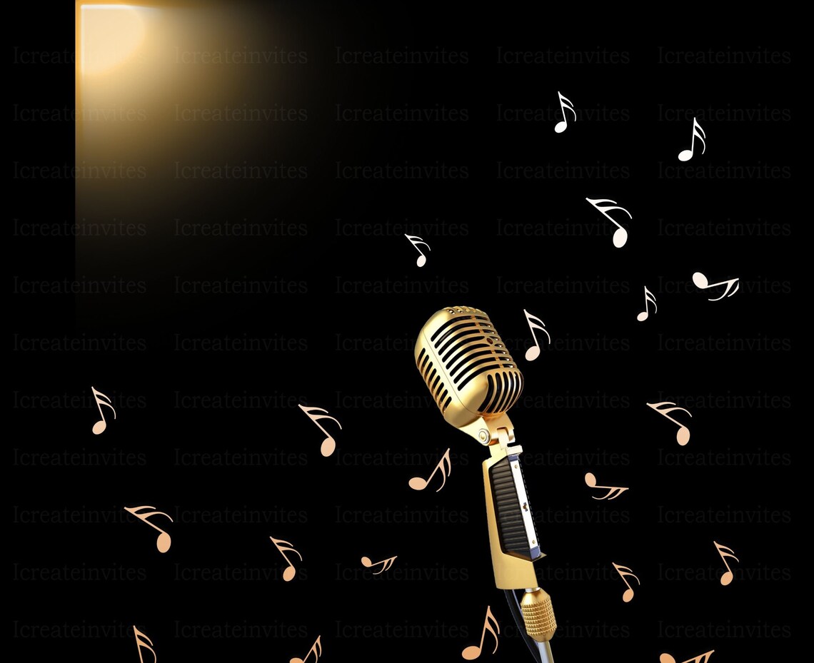 Music Overlay Png Singing Concert Transparent Overlays Png Set - Etsy