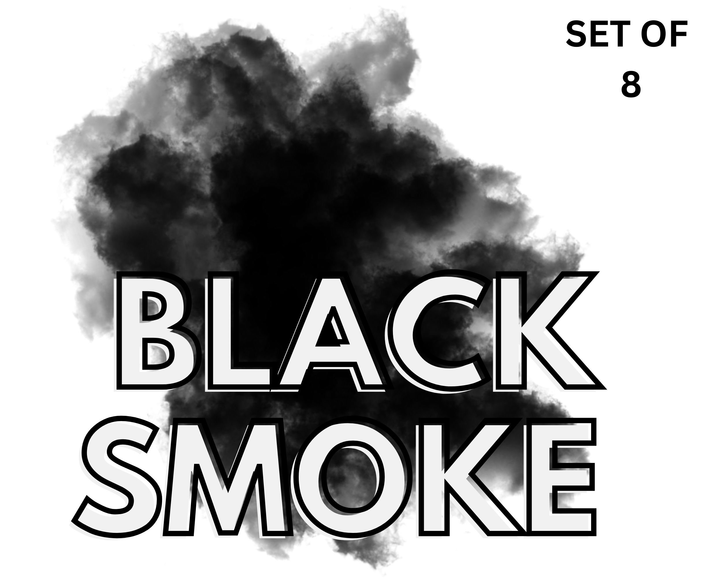 Black Smoke Png Photoshop Overlay Sublimation File Transparent ...