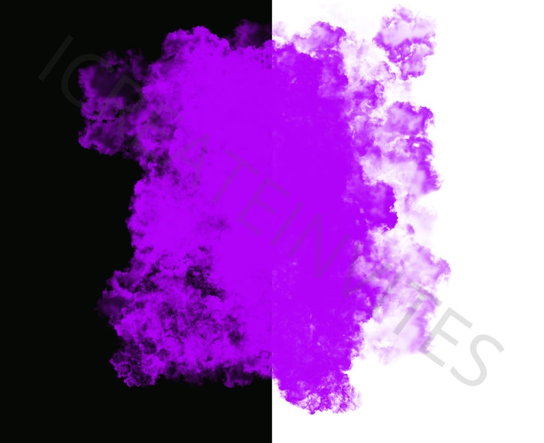 Purple Smoke Cloud Overlay Pack Transparent Background Png - Etsy
