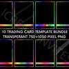 Blank Trading Card Template Png Set of 8 - Etsy Canada