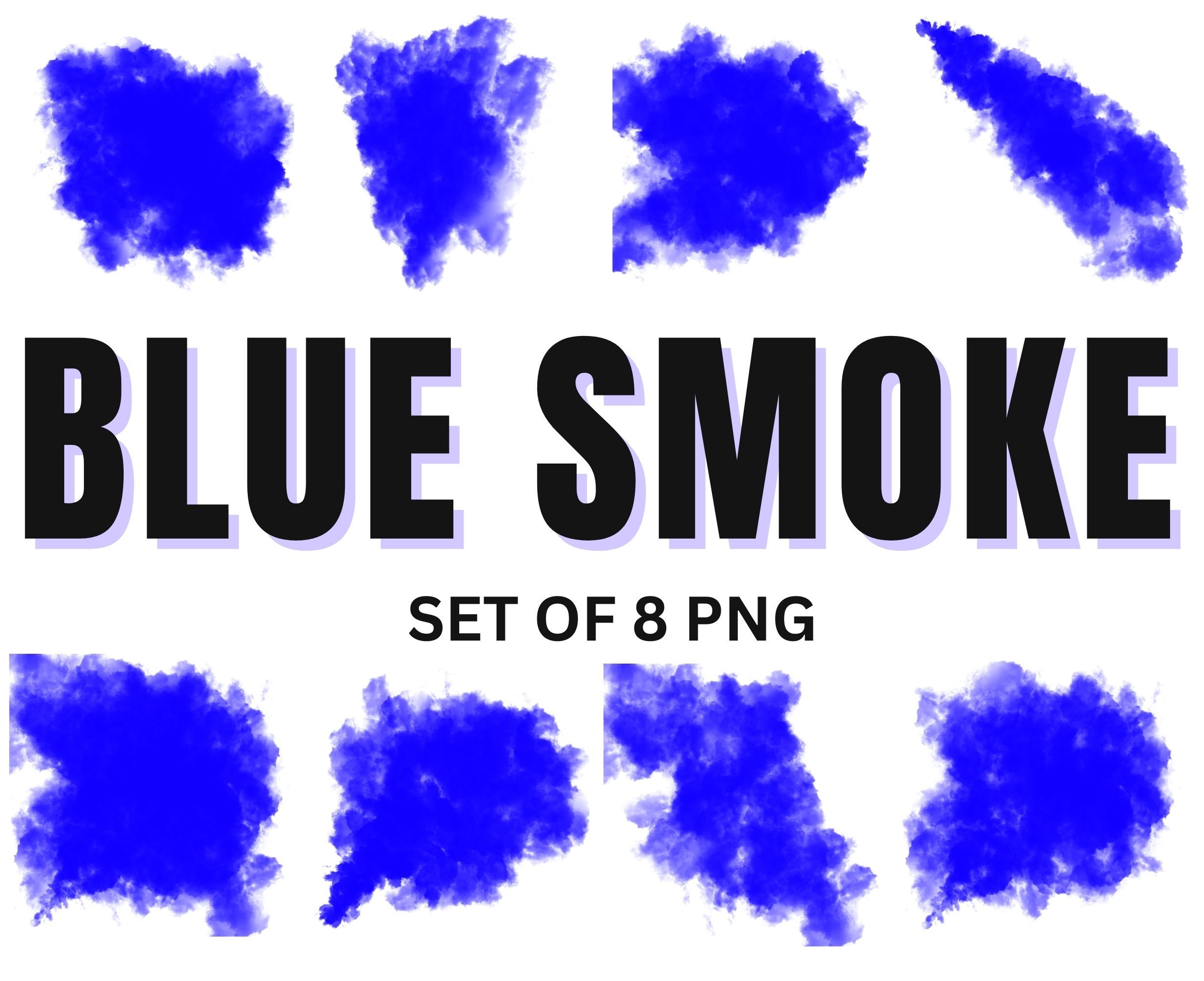 Royal Blue Smoke Png Photoshop Overlay Sublimation File Transparent ...