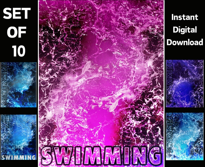 Swimming Poster Background Athlete Sports Backdrop HD Sport 18 X 24 ...