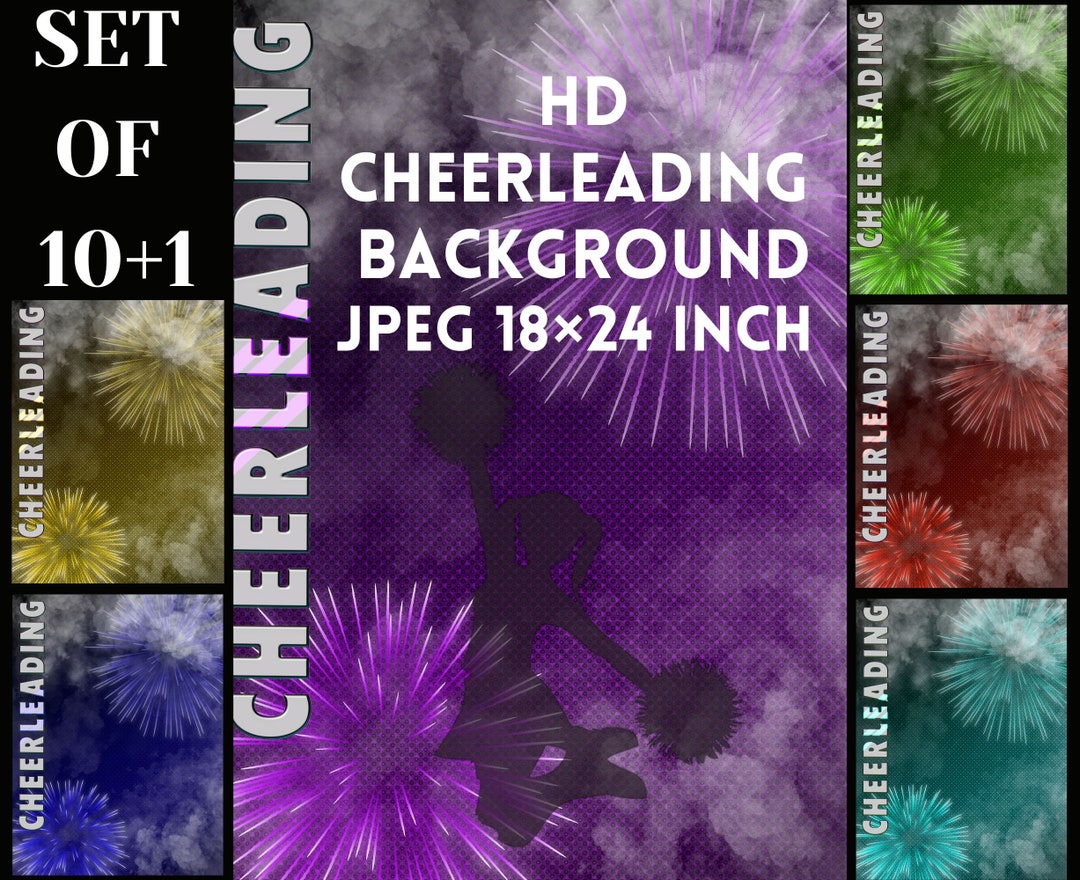 Cheerleader Background: Sports Poster Photo Backdrop (digital Download ...