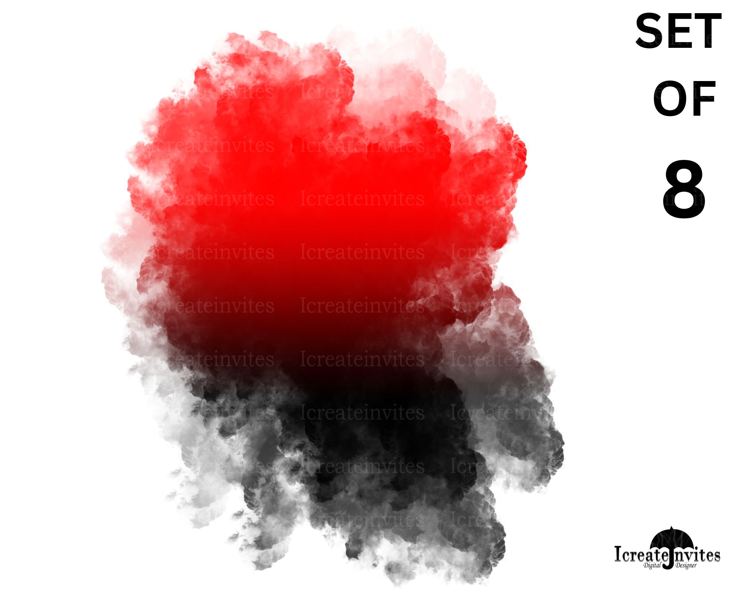 Red Black Smoke Png Photo Editing Overlay With Transparent Background ...
