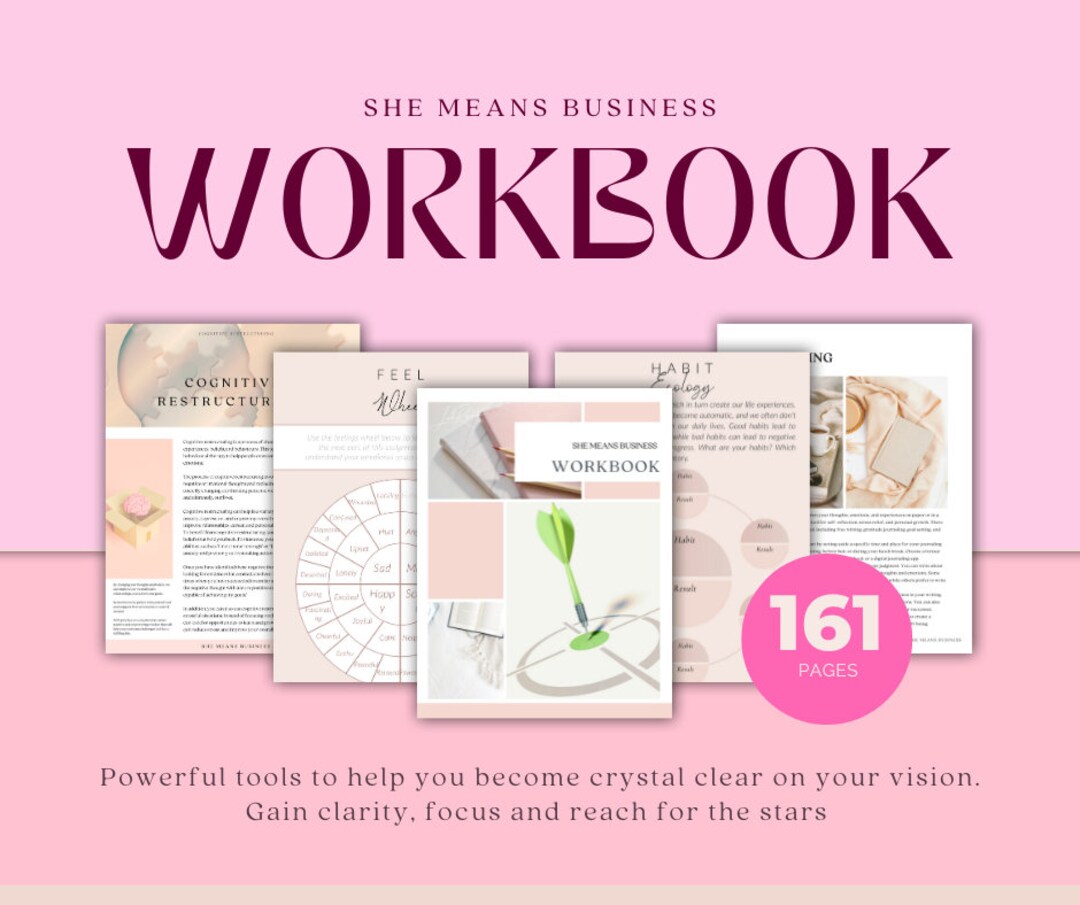 Personal Development Workbook Align Vision, Habits & Goals. She Means ...