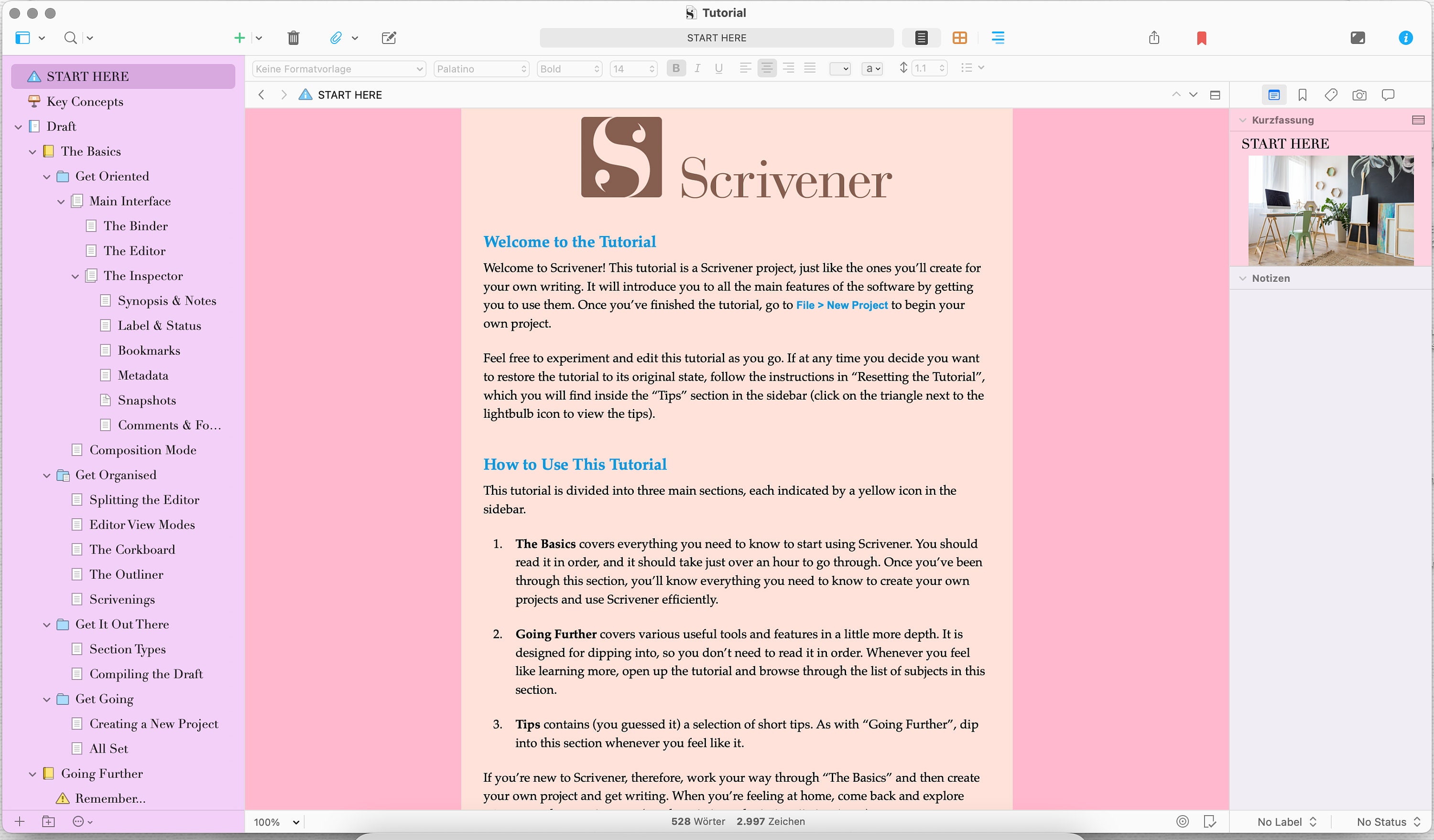 Scrivener Theme Pastel Pink for Writers (for Mac) - Etsy