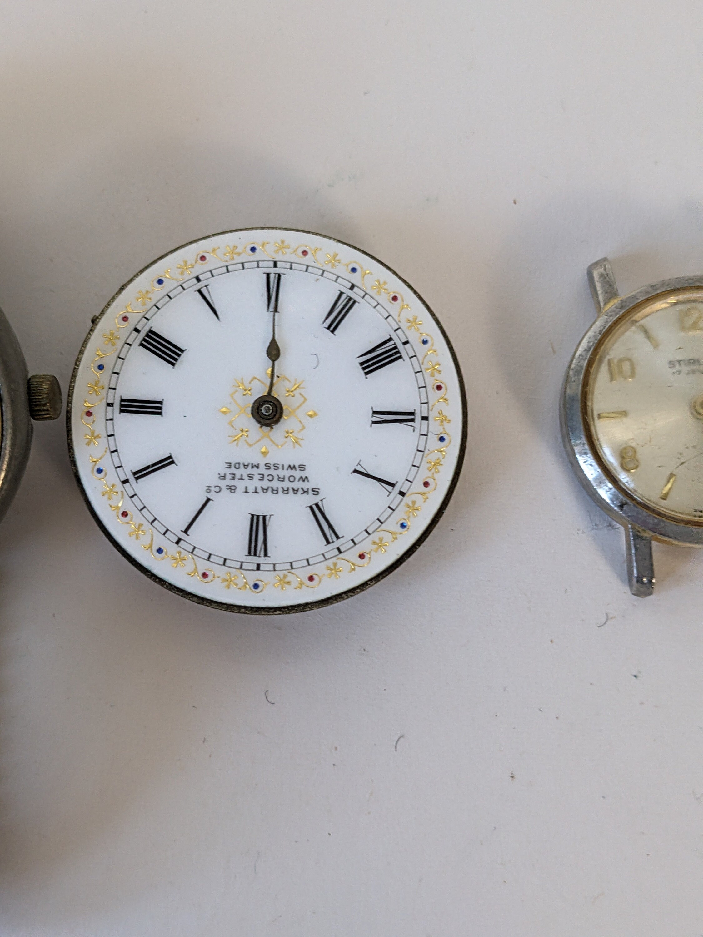 Job Lot of 3 Antique and Vintage Swiss Watch Movements for Spares ...