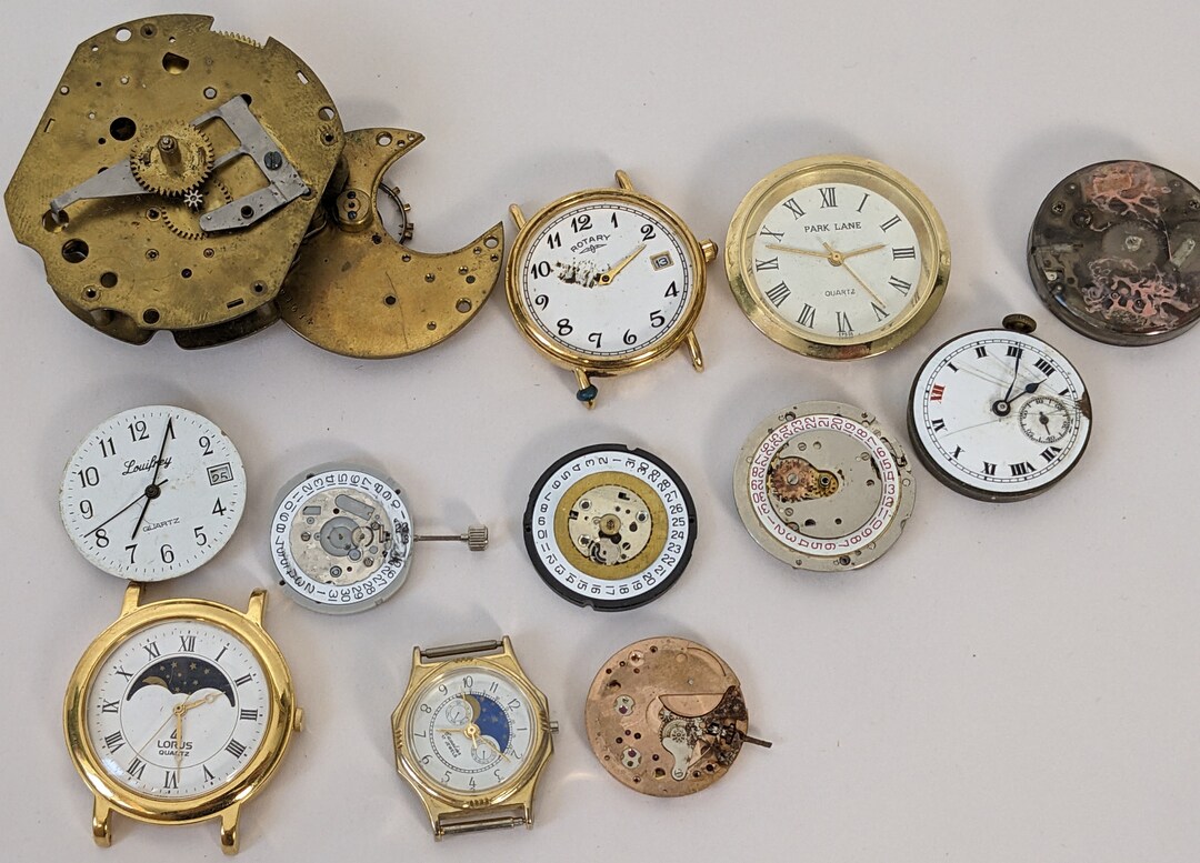 Job Lot of 11 Antique and Vintage Watch Movements for Spares - Etsy