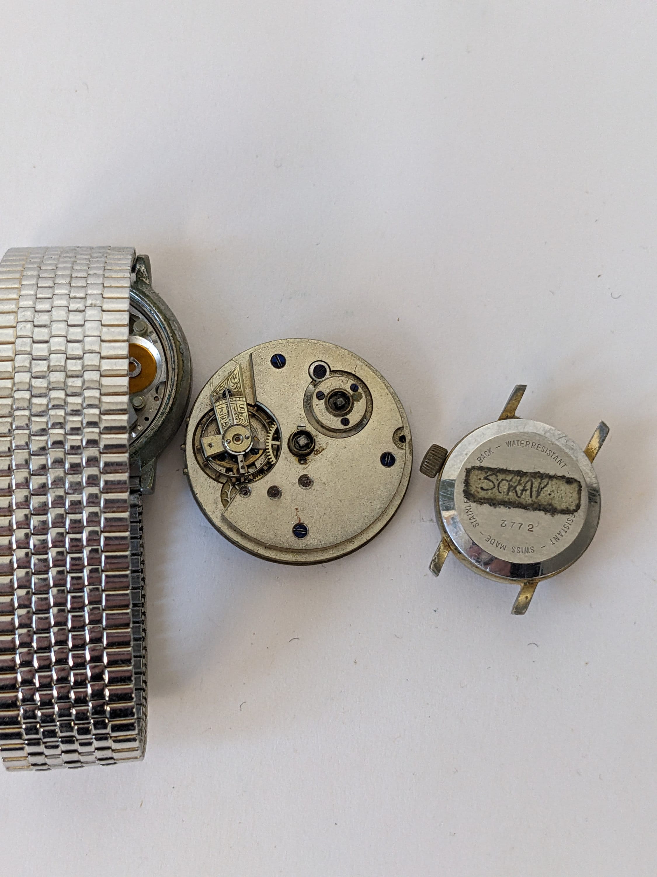 Job Lot of 3 Antique and Vintage Swiss Watch Movements for Spares ...