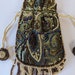 Small Beaded Potli Bag Drawstring Bag Satin Lined Pouch Bag Coin Purse ...