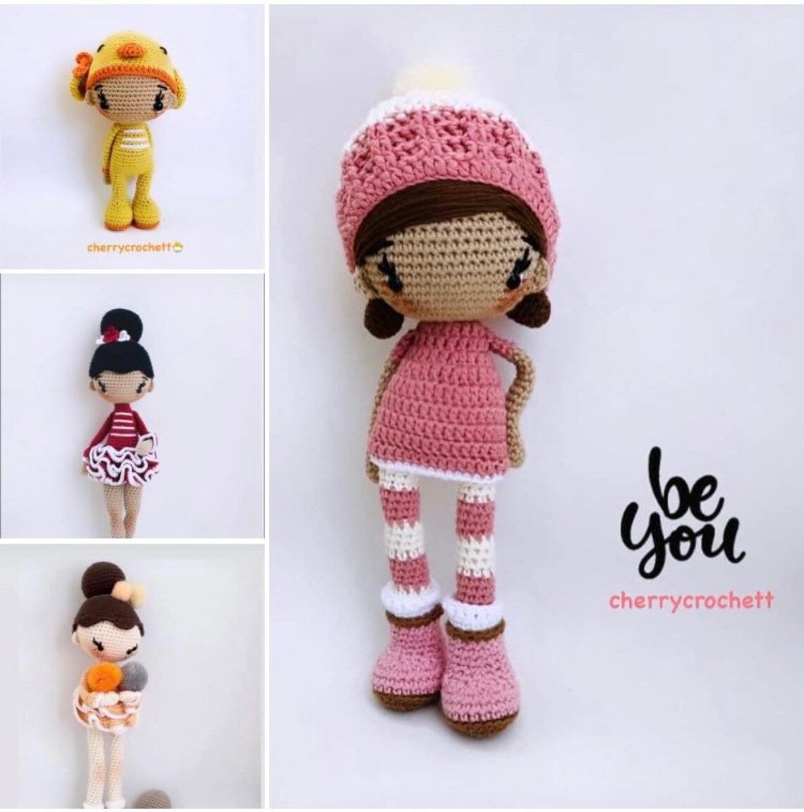 Crochet Pattern Be You Doll Cherrycrochett PDF. Amigurumi - Etsy