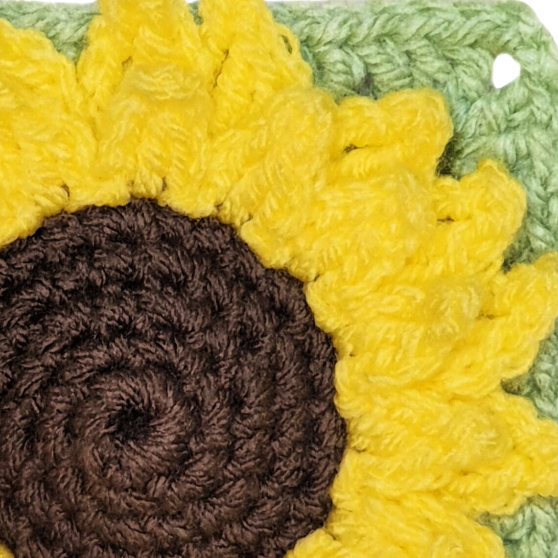 3D Crochet Sunflower Granny Square Pattern: Floral Afghan Block (PDF ...