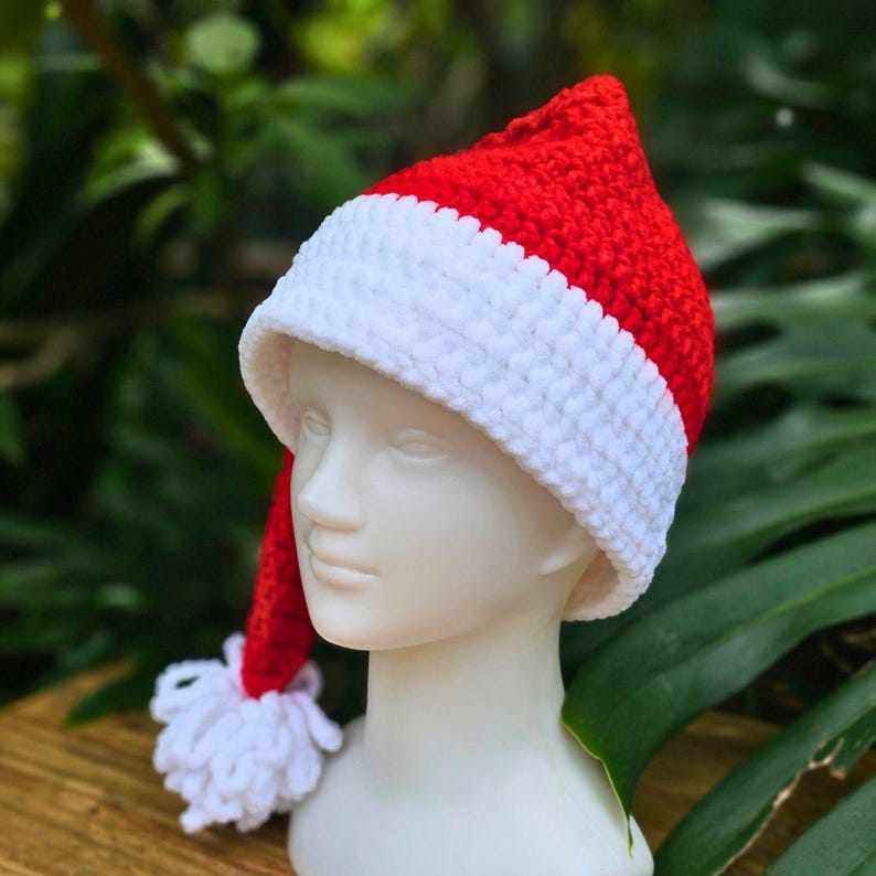 Crochet Santa Hat Pattern, Beginner Friendly, All Sizes (PDF Pattern ...