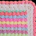 Candy Cradle Crochet Baby Blanket With Stacking Shell Border - Etsy