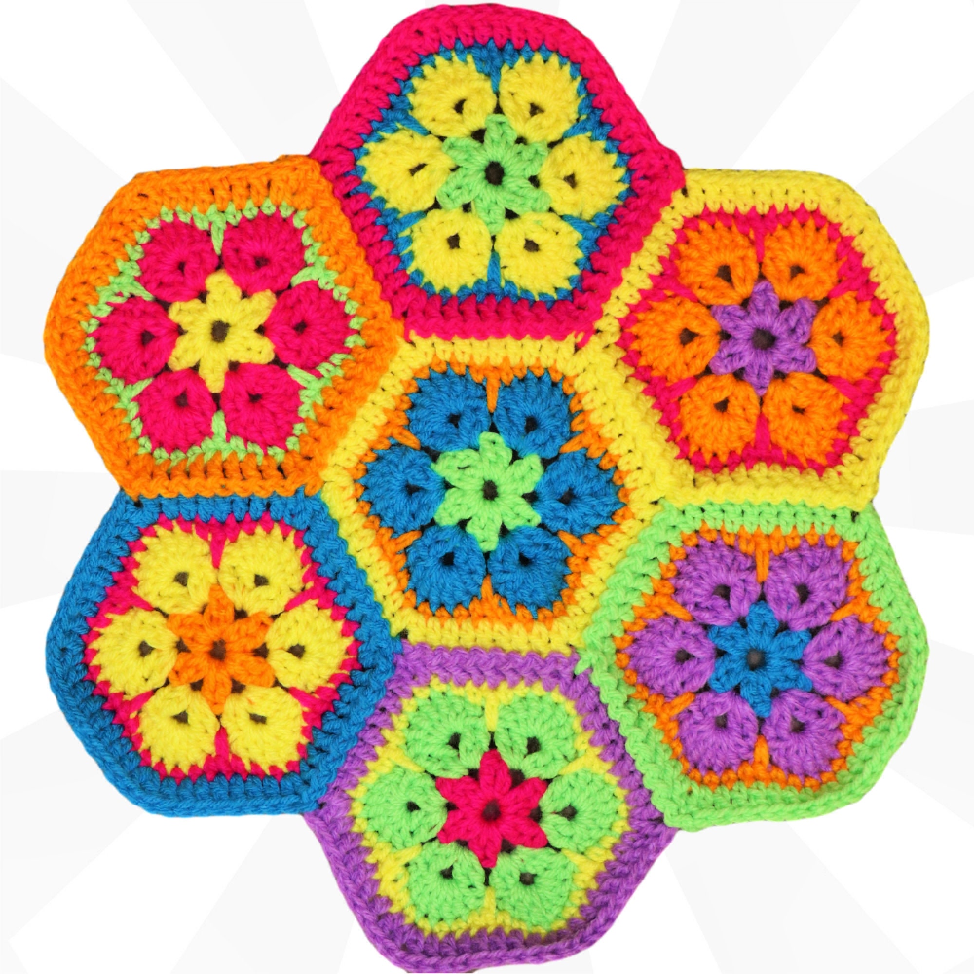 African Flower Crochet Pattern: JAYGO Easy Join Tutorial (PDF Download ...