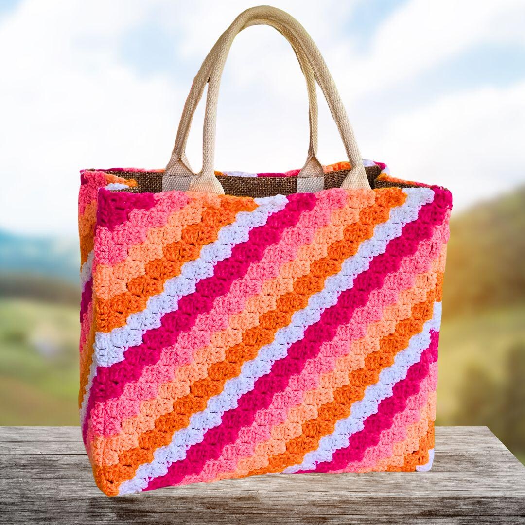 C2C Crochet Tote Bag Cover Pattern: Easy DIY Tutorial (PDF Download) - Etsy
