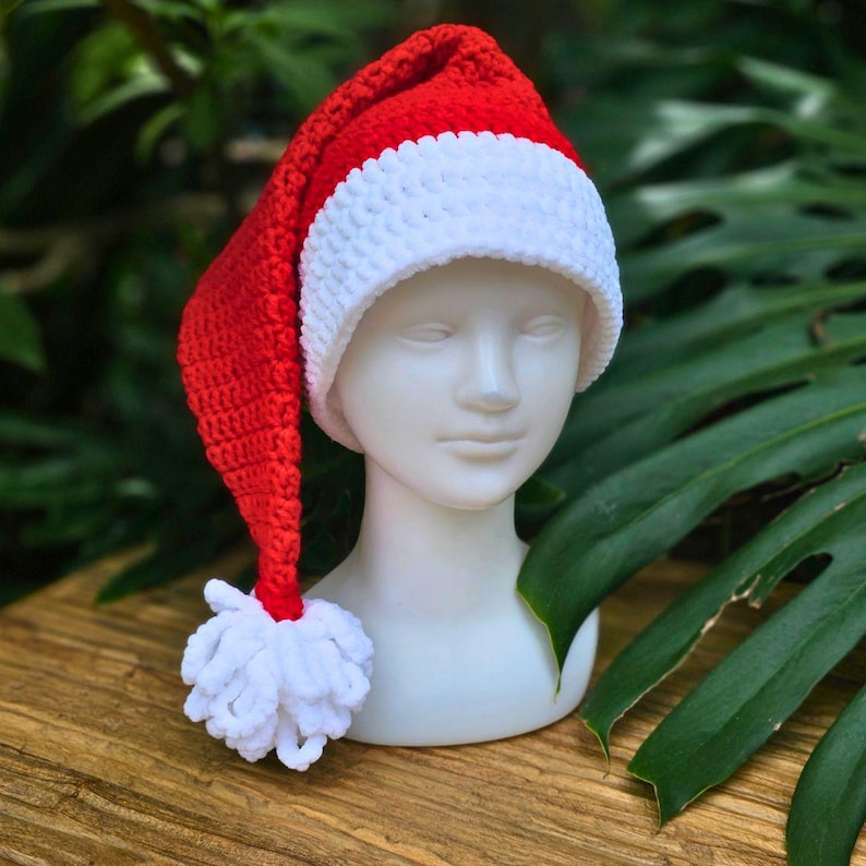 Crochet Santa Hat Pattern, Beginner Friendly, All Sizes (PDF Pattern ...