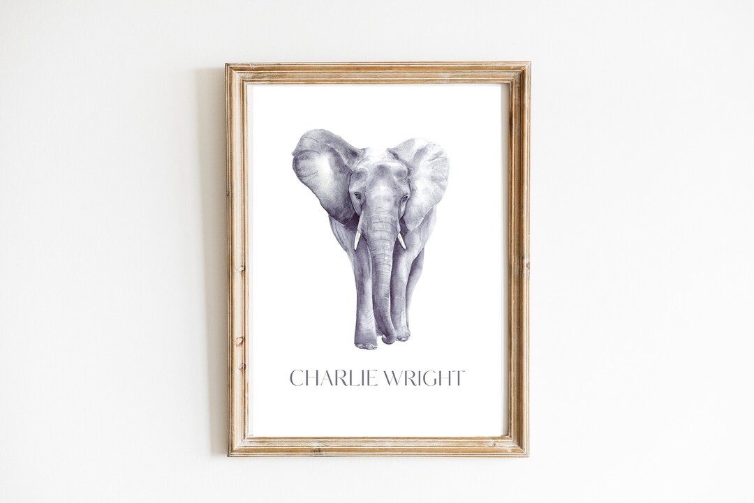 Personalised Name Print Watercolour Art Gift - Etsy