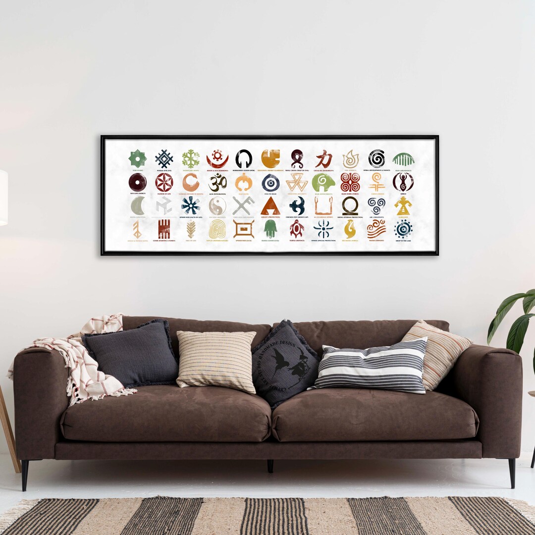 Symbols of the World Art Print: Timeless Symbolic Watercolor (unframed ...