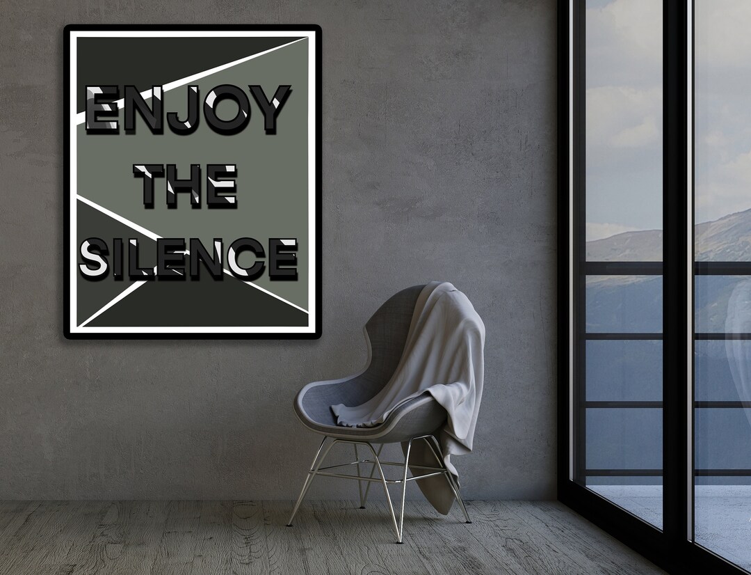 Enjoy the Silence Art Print Depeche Mode Print Lyric Art - Etsy