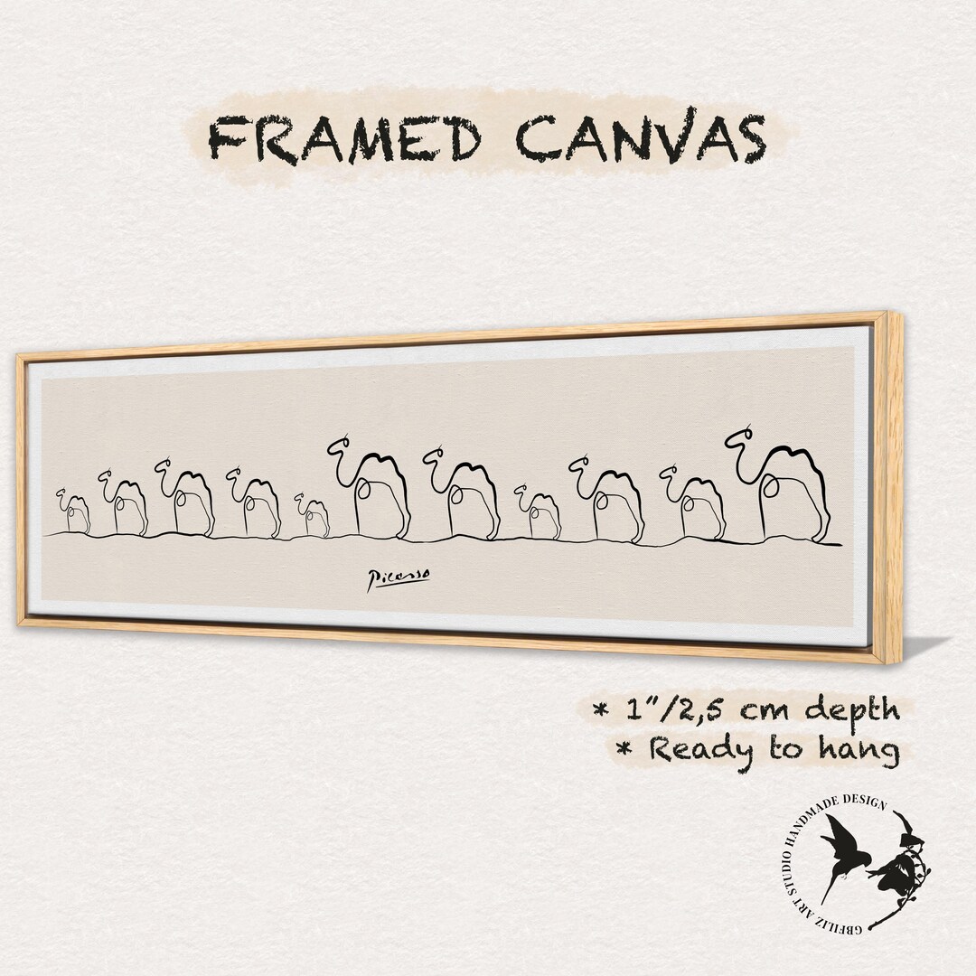 Pablo Picasso Camel Line Art Print: the Rhythmic Caravan, Picasso ...