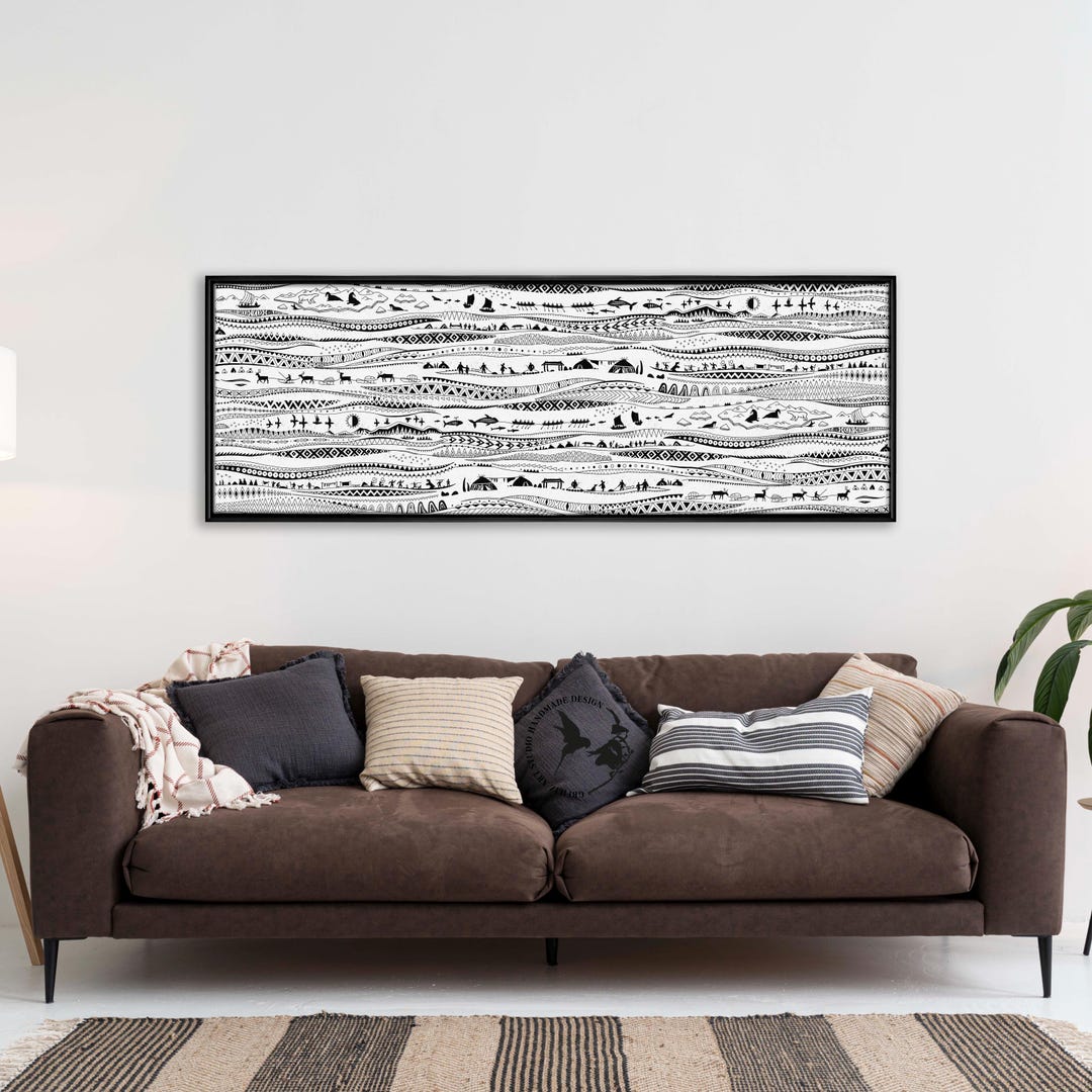Unframed, Primitive Period Wall Art Print, Primitive Signs Print ...