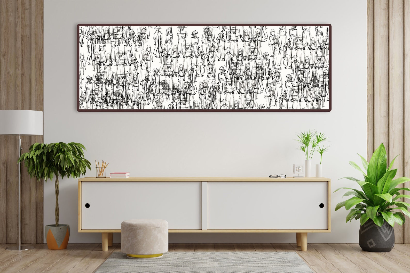Figure Art Print, Figure Line Art, Large Modern Minimalist Wall Art ...