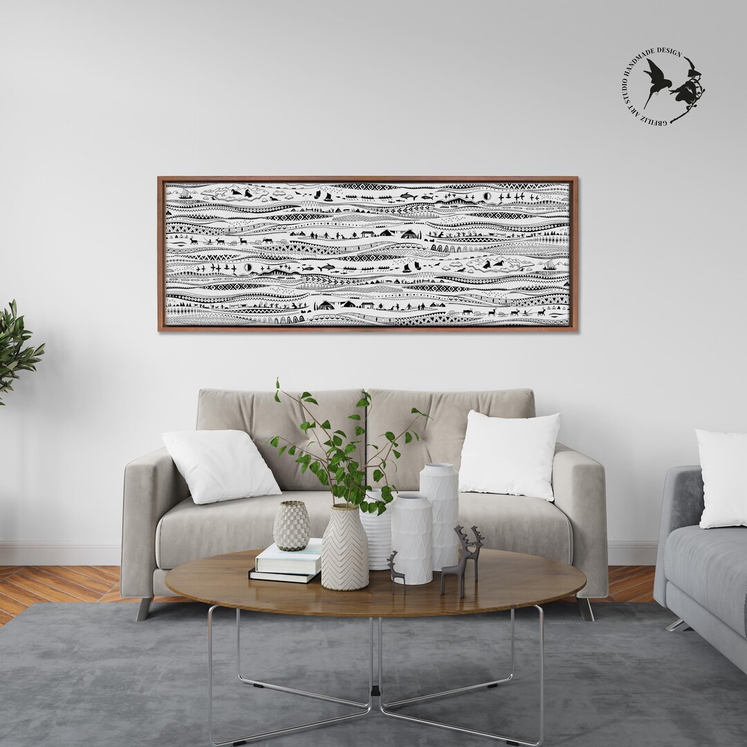 Framed, Ready to Hang, Primitive Period Wall Art, Primitive Art Print ...