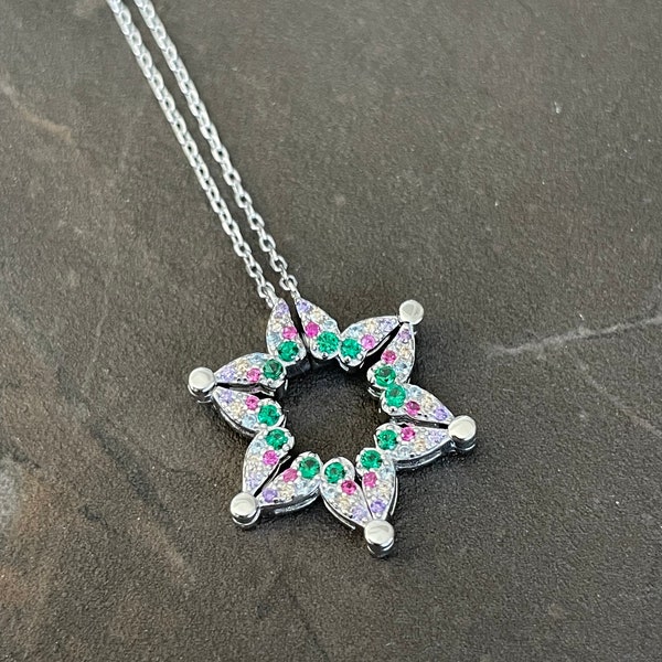 Jewish Butterfly Star Necklace - Etsy