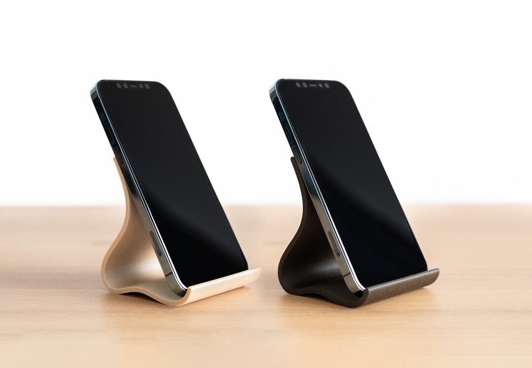 Wooden Phone Holder, Minimalist and Modern Phone Holder, Desk Organizer ...